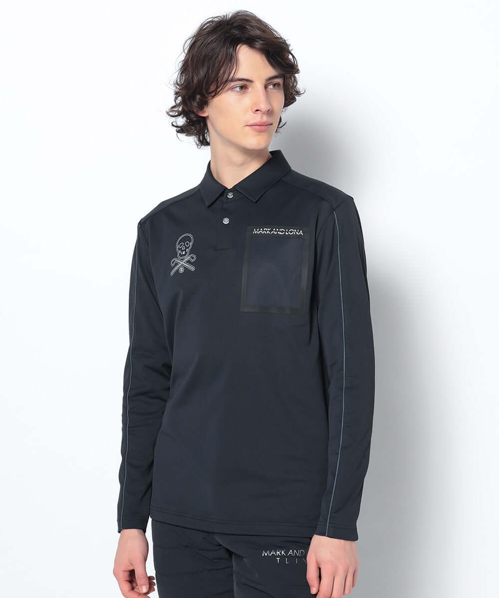 Refined Long Sleeve Polo | MEN - T-LINE – MARK & LONA GLOBAL ONLINE STORE